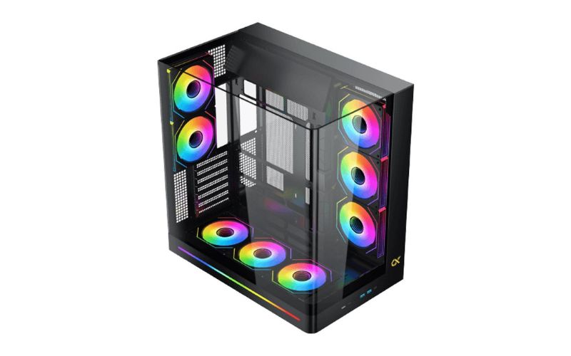 Xigmatek Pano II ATX Three Panel Front Top & Left Side Tempered Glass ...