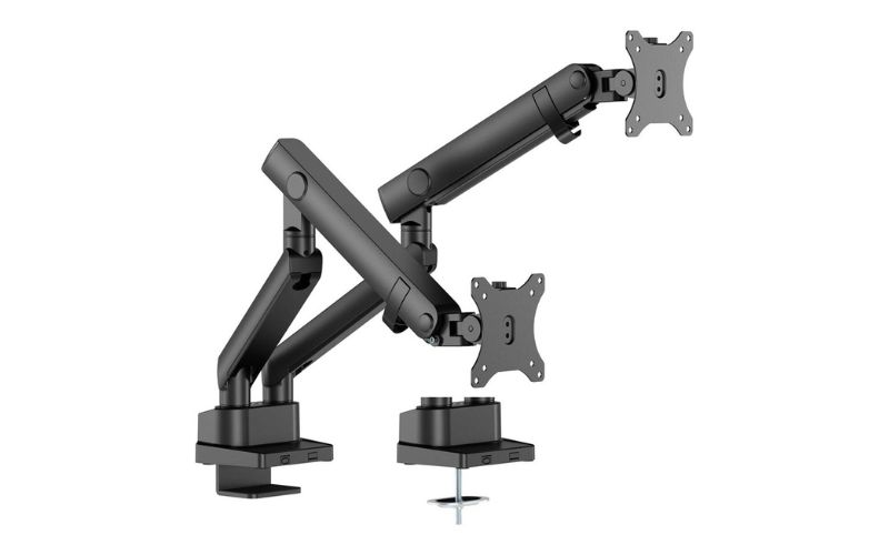 Twisted Minds Dual Screen Slim Heavy-Duty Mechanical Spring Monitor Arm ...