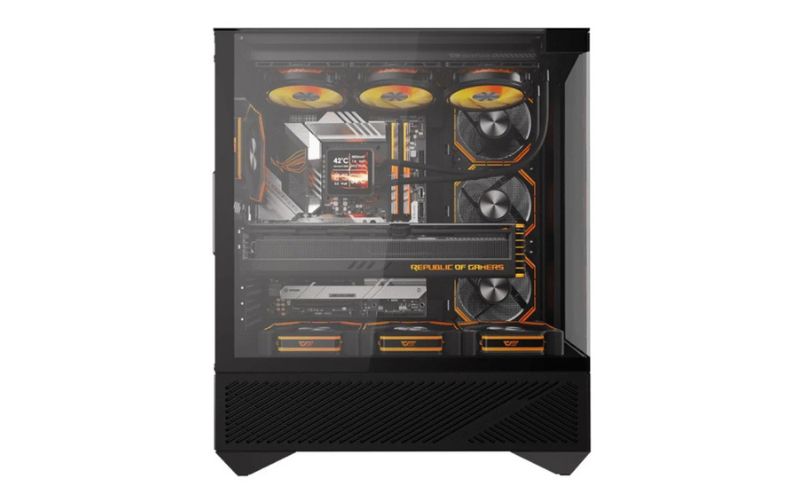 DarkFlash DY460 ATX Mid Tower Gaming Case With 4 ARGB Fans Included-Black