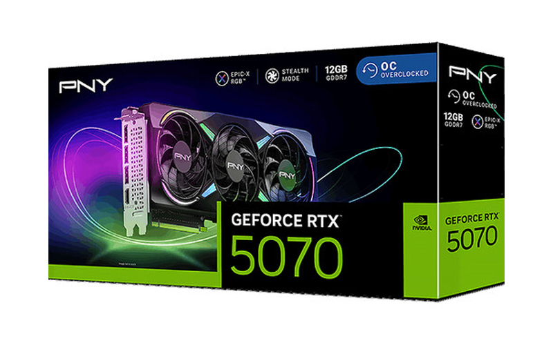 Shop PNY GeForce RTX 5070 Stealth Mode OC 12GB GDDR7 Graphic Card ...
