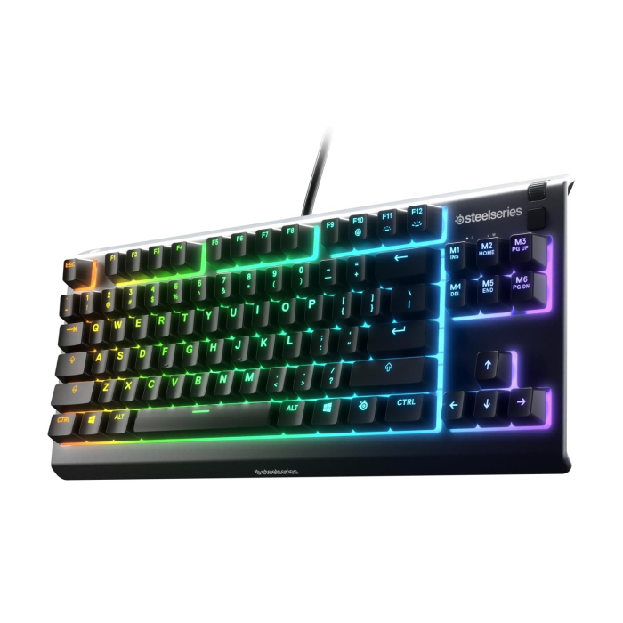 SteelSeries Apex 3 TKL RGB Wired Gaming Keyboard IP32 Water Resistant ...