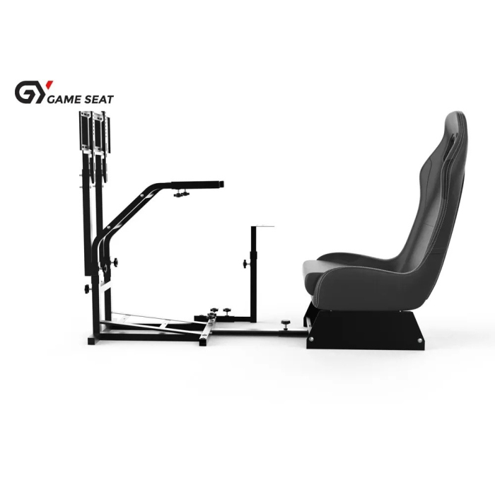 Gameseat GY032 Racing Simulator Cockpit with Monitor Mount – Black ...