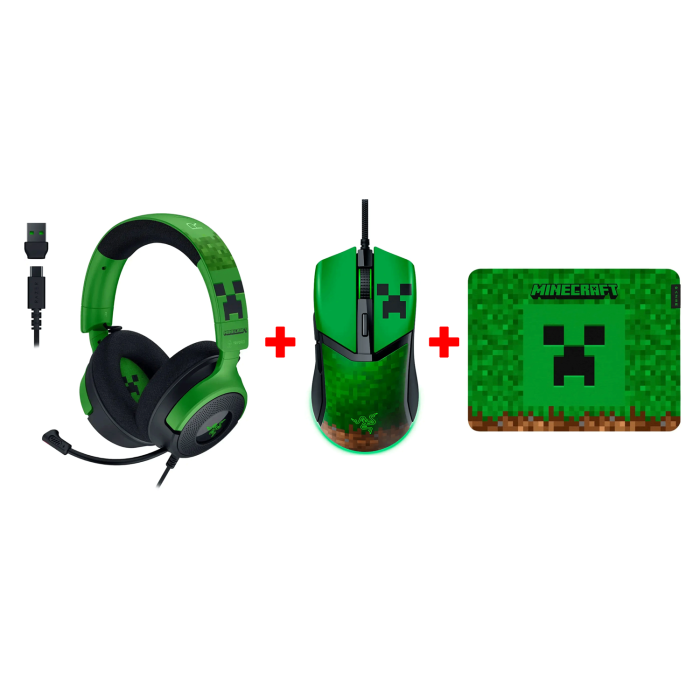 Minecraft Edition bundle - Razer Kraken V4 X Gaming Headset + Razer ...