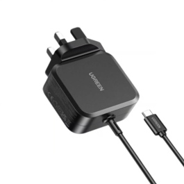 UGreen 67W Type-C Power Adapter With Changeable 3xDC Laptop Power ...
