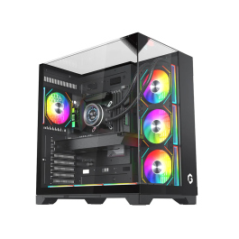 GameOn Valkyrie I Series ATX Mid Tower Gaming Case With (4 ARGB Fans ...