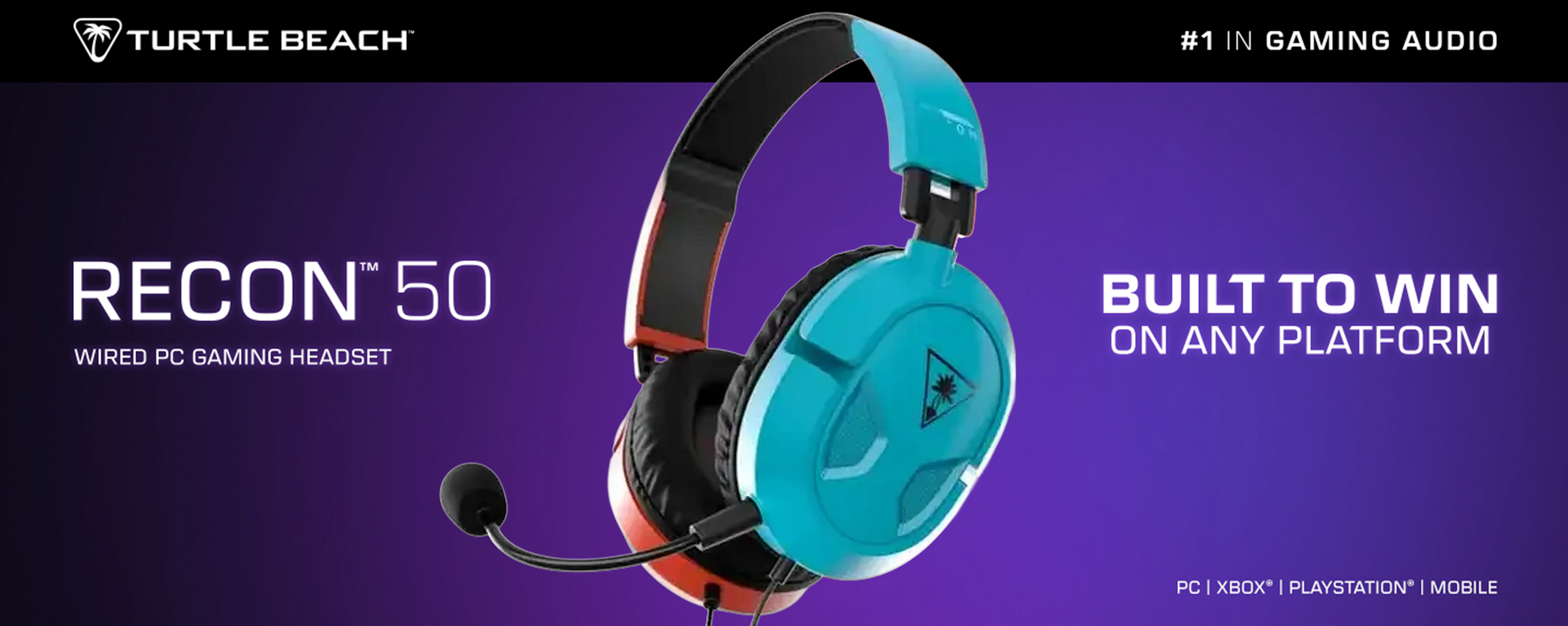 Shop Turtle Beach Recon 50 Wired (3.5mm) Gaming Headset with Detachable ...